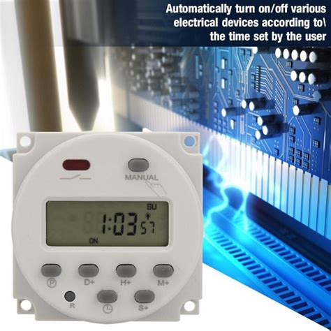 Jual Digital Programmable Timer Switch 7 Days Weekly Auto On Off Dc