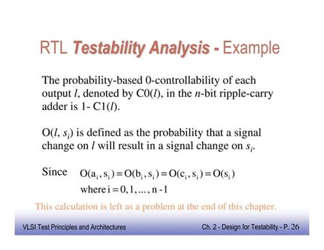 VLSI Design For Testability Notes For Ece PDF Computer Software And Applications Computing