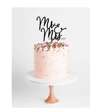 Wine Glasses Wedding Cake Topper And Mrs Mr Last Name Cake Topper