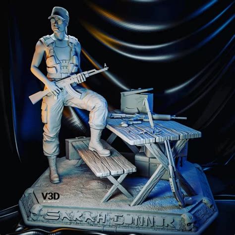 Sarah Connor Terminator 3d Print Model