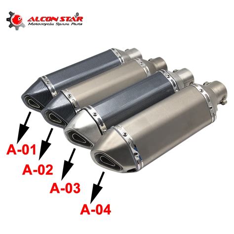 alconstar 51mm 범용 오토바이 ak 요시무라 배기 머플러 파이프 이스케이프 모토 cbr125 cb400 tmax530