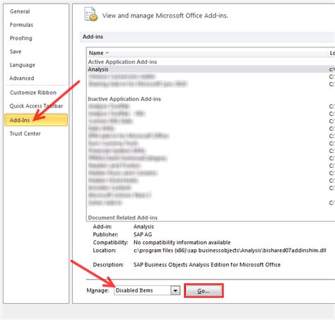 How To Activate The Analysis For Office Add In Sap Community