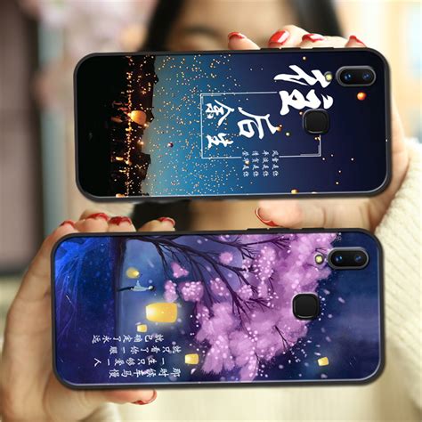 Vivoy85手机壳vivo Y85软套防摔丫85a保护套viv0y女款r85卡通挂绳虎窝淘