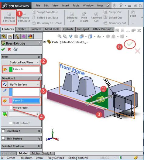 Solidworks Tutorial Extrude Tutorial45