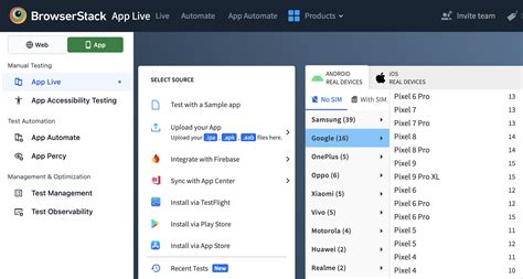 Browserstack Mobil Uygulama Test Aracı Mobilen
