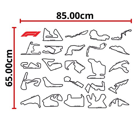 Stl File 24 Circuitos Formula 1 Temporada 2024 Y Logo De La Formula 1 🖼 ・template To Download