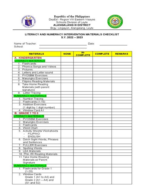 Literacy And Numeracy Intervention Edited Pdf Cognitive Science