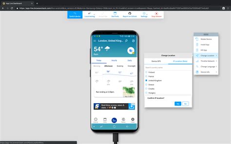 IP Geolocation BrowserStack Docs