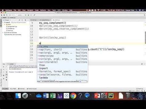 Biopython Practical Example Sequence Object YouTube