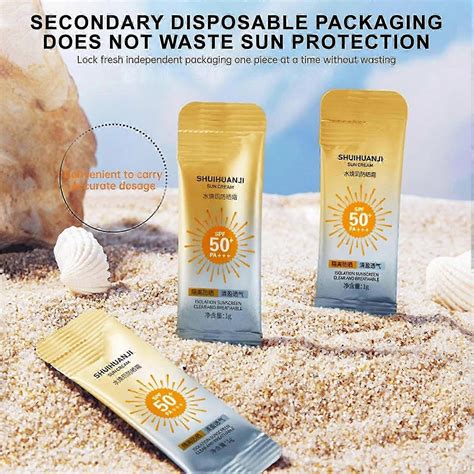 30pcs Mini Sunscreen Spf 50 Travel Size Sunscreen Waterproof
