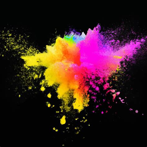 Abstract Color Splash And Explosion Vector Illustration Color Splash Background For Holi