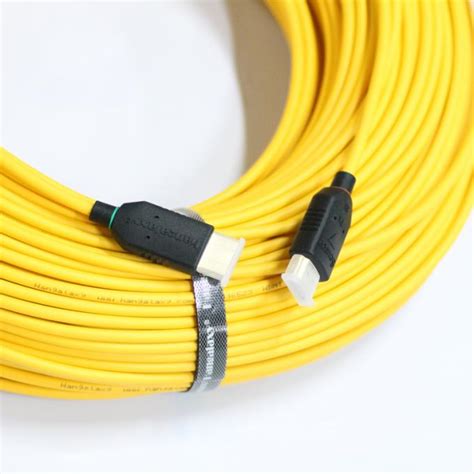 70 Meters 8K HDMI Fiber Optical Cable 48Gbps HDMI 2 1 AOC TPU Yellow Jacket
