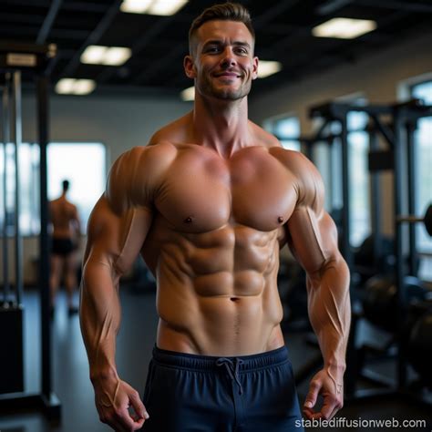 Muscular Marine In Gym Stable Diffusion Online