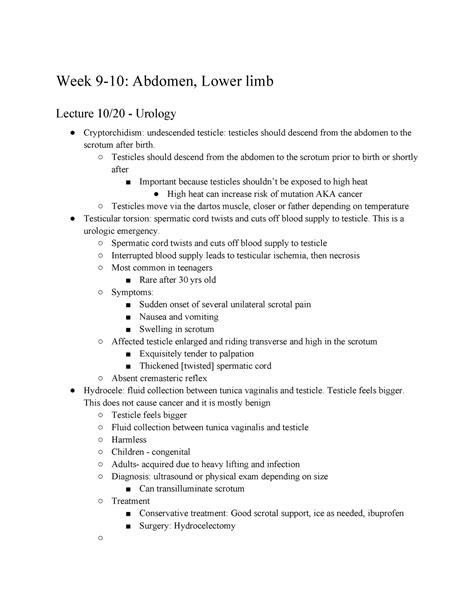 exam 3 lecture notes week 9 10 week 9 10 abdomen lower limb lecture