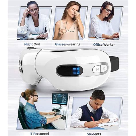 Oem Odm Heating And Cooling Eye Massager With Airbag Kneading Bluetooth