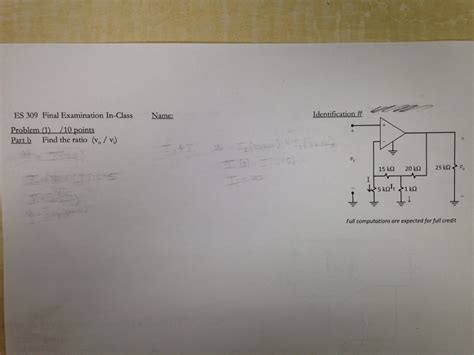 Solved Find The Ratio V 0 V I Chegg Com