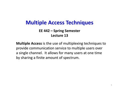 Pdf Multiple Access Techniques Gsm Cellular Uses Both Fdma And Tdma Gsm Uses A Combination Of