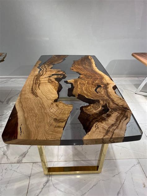Oak Epoxy Table Oak Table Oak Dining Table By Tinella Wood