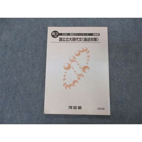 Vk05 065 河合塾 高校グリーンコース 国公立大現代文論述対策 テキスト 2022 I期 06s0bの通販 By 参考書・教材専門店