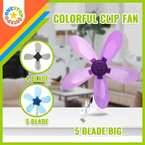 OSQ High Quality 3 Sizes 6 Colors Portable Clip Fan Lazada PH
