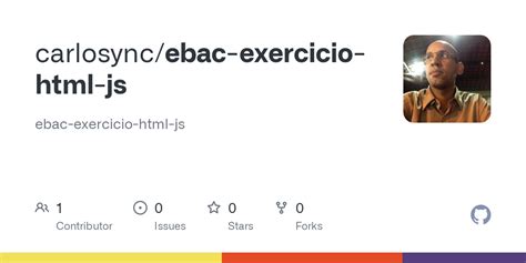 Github Carlosync Ebac Exercicio Html Js Ebac Exercicio Html Js
