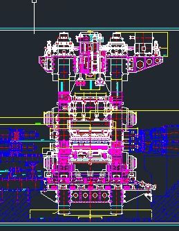 3300mm四辊可逆精轧机 AutoCAD 2004 模型图纸下载 懒石网