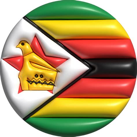 Zimbabwe Flag Circle 3d 22501568 Png