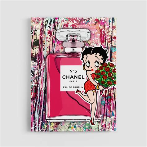 Modern Eau De Betty Boop Canvas Art Luxury Printable Wall Etsy
