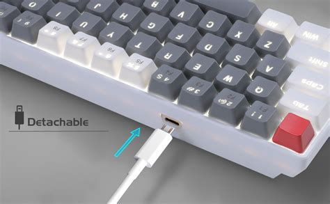 Teclado MageGee MK Box 60 mecánico portátil para juegos con luz LED