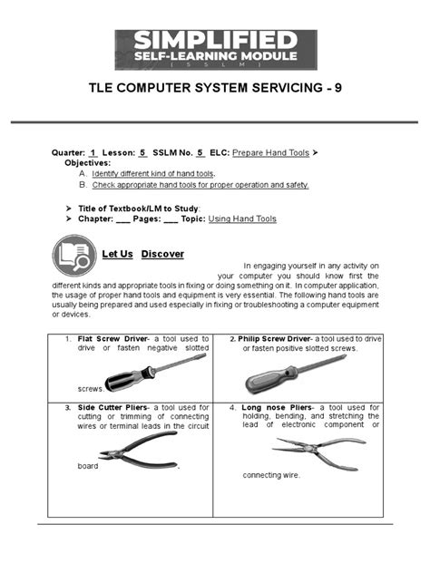 Q1 Lesson 5 Pdf Knife Blade