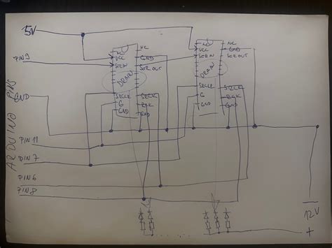Two Serialized Tpic6b595 Shift Registers Behaving Oddly With Pwm Leds And Multiplexing