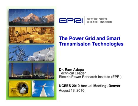 Pdf The Power Grid And Smart Transmission Technologies