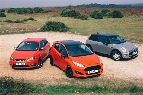 Comparison Ford Fiesta Red Edition Versus Mini Cooper And Seat Ibiza