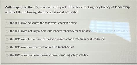 Solved With Respect To The Lpc Scale Which Is Part Of