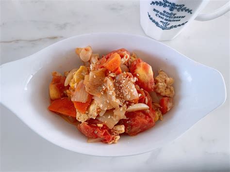 아침먹어요 토달야채볶음과 우유한잔 마인드키 커뮤니티