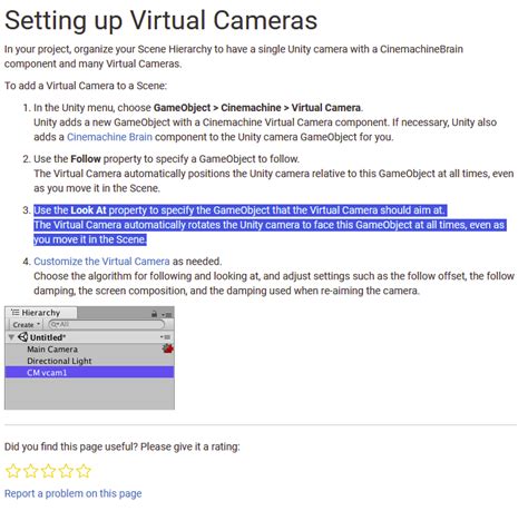Unity Game Engine Camera Focus An Object Center Stack Overflow