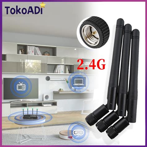 Jual Cdsenet Antena Router Wifi Amplifier Dual Band 24ghz 5ghz 6dbi Sma Male Shopee Indonesia