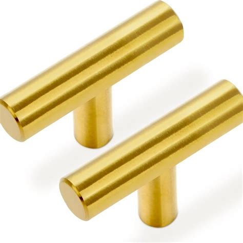 Other 3 Pack Brushed Brass Cabinet Knobs Gold Drawer Pulls Stainless Steel Brushed Go Poshmark