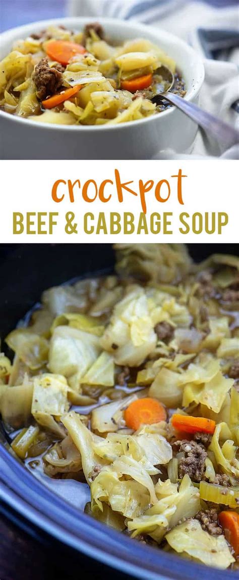 Crockpot Cabbage Soup With Beef That Low Carb Life