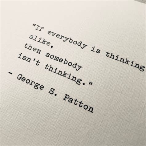 George S Patton Hand Typed Quote Poem Vintage Typewriter Etsy
