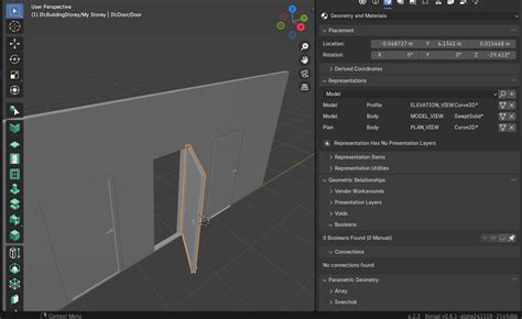 Bonsaibim Ifcdoor Seting 3d Configuration — Osarch