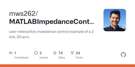 GitHub Mws MATLABImpedanceControlExample User Interactive Impedance Control Example Of A