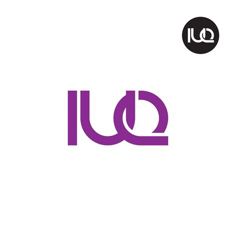 Letter IUQ Monogram Logo Design Vector Art At Vecteezy