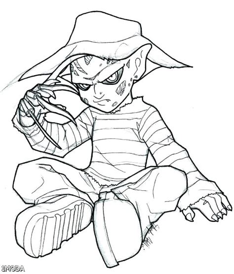 Jeff The Killer Coloring Sheets Coloring Pages