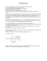 Problem Set Ans Docx Problem Set Answers MCDB B A G RTlog B