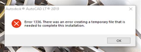 error 1336 there was an error creating a temporary file that is