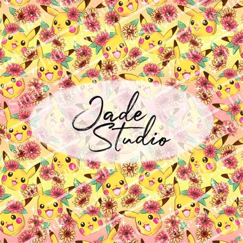 Pikachu Seamless File Etsy