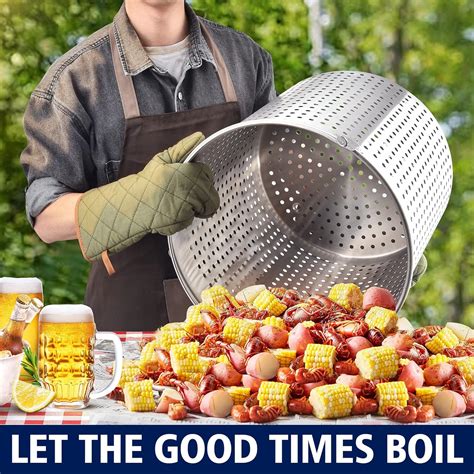 Buy Arc 64qt Stainless Steel Crab Seafood Boil Pot With Basket Stock