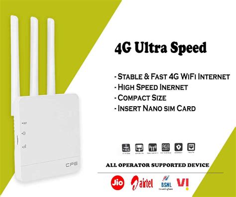 Cellexxa 5g And 4g Mobile Sim Based Router With Triple Antenna With 150