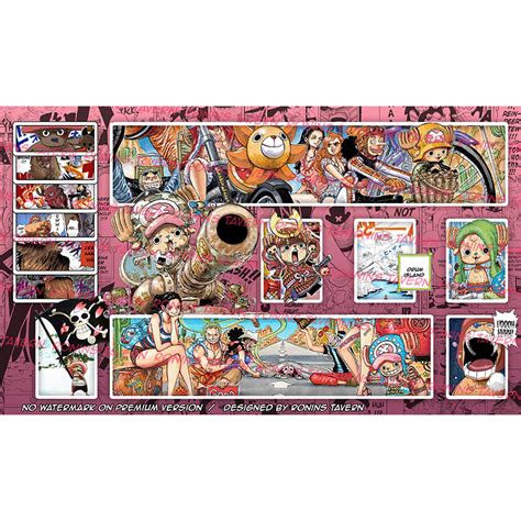 One Piece TCG Chopper Deluxe Playmat With Zones Designed By Ronin S